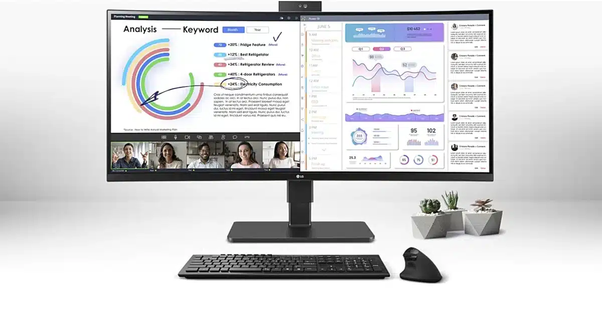 Απεριόριστη παραγωγικότητα με την WQHD Ultrawide οθόνη 34 ιντσών της LG